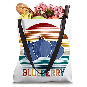 Blueberry Retro Funny Berry Lover Eater Graphic Tote Bag