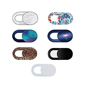 Webcam Cover 7 Packs, Ultra-Thin Camera Cover Privacy Protector, Cover Slide for Laptop/Mac/MacBook Air/iPad/iMac/PC/, Cell Phone Webcam Covers Laptop Accessories