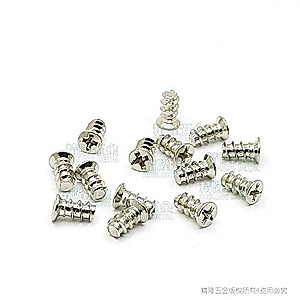 100 Pcs M4x10mm M5x7mm M5x10mm M5x12mm KB for Computer PC Case Cooling Fan Mount Screw Heat Dissipation Screws Fixer - (Size: KB5/ 12mm/ Silvery Nickel) SCRW-197052