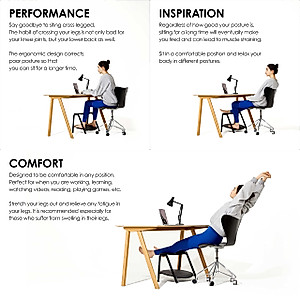 'roumo DSP with Velvet Light Gray Fabric Cover' Desk Footrest That Fits My Body, Height Adjustment Double Tier Step Stool, Footrest + Ottoman, Comfort Creative Desk Life