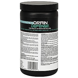 Zep Drain Defense Enzymatic Drain Cleaner Powder 18 Ounces (Case of 2) ZDC16 - Safe for Pipes and Septic Systems