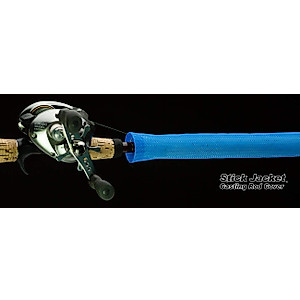 RITE-HITE Orin Briant Stick Jacket Fishing Rod Covers - Casting Stick Jacket, comes in a variety of colors; Keep your rod safe and from getting tangled (Blue)