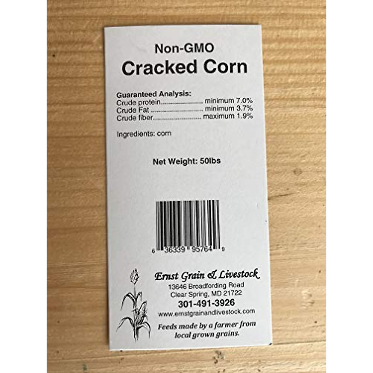 Ernst Grain Cracked Corn, Non-GMO – Perfect Feed for Ducks, Squirrels, Chickens, Ducks, Deer, Rabbits, Geese, and More! (50 lb)