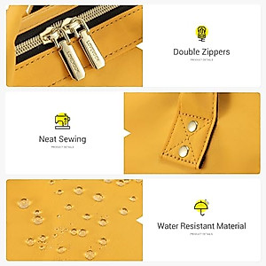 LOVEVOOK Laptop Backpack Women Teacher Backpack Nurse Bags, 15.6 Inch Womens Work Backpack Purse Waterproof Anti-theft Travel Back Pack with USB Charging Port (Yellow)