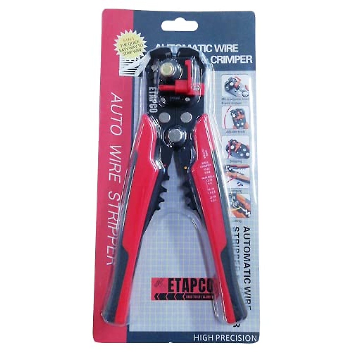 Wire Stripper, Wire Stripper Tool, Wire Strippers, Wire Strippers Electrical, with Wire Crimper and Wire Cutters, Self Adjusting, Automatic Wire Stripper, wire stripper and crimping tool
