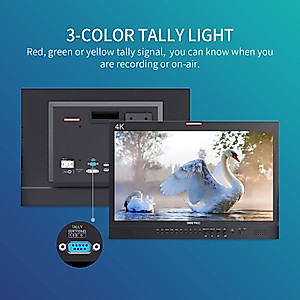 SEETEC P215-9HSD-CO 21.5 Inch 3G SDI 4K HDMI Broadcast Carry on Director Monitor with Full HD 1920x1080 3 Color Tally Light