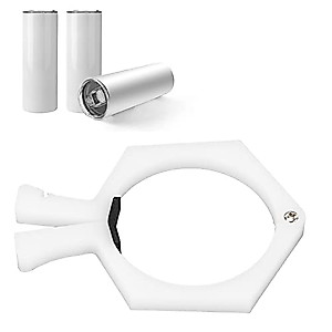 EVGATSAUTO Sublimation Tumblers Pinch, Hands Sublimation Tumblers Clamp Smoothly Appearance Wear Resistant for 20 Ounce Capacity Cups (White)