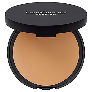 bareMinerals Barepro 16HR Skin-Perfecting Powder Foundation, Matte Pressed Powder Foundation Full Coverage with Plant-Based Squalene, Oil Control, Vegan