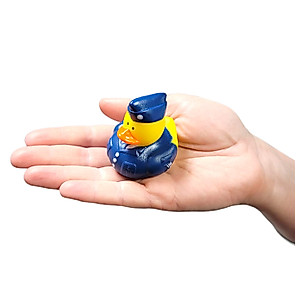 Cool Rubber Ducks (2") Standard Size. (12 Pack) Cute Duck Bath Tub Pool Toys. (Uniform Armed Forces Rubber Ducks)