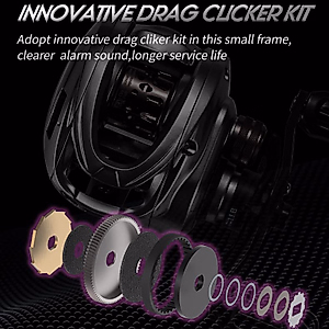 DOVIELLO HICC50 136g Ultralight Baitcaster Reels BFS Reel Baitcasting Fishing 7.1 Gear Ratio 10+1BB 4KG Power Baitcaster Full Carbon High Compact (7.1 Left Double Spool)