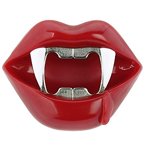 Barbuzzo Vampire Bottle Opener - Vampire Teeth Cap Opener - Dracula Lid Removing Device - Enjoy Cold Beverages using this Handy Gothic Gadget