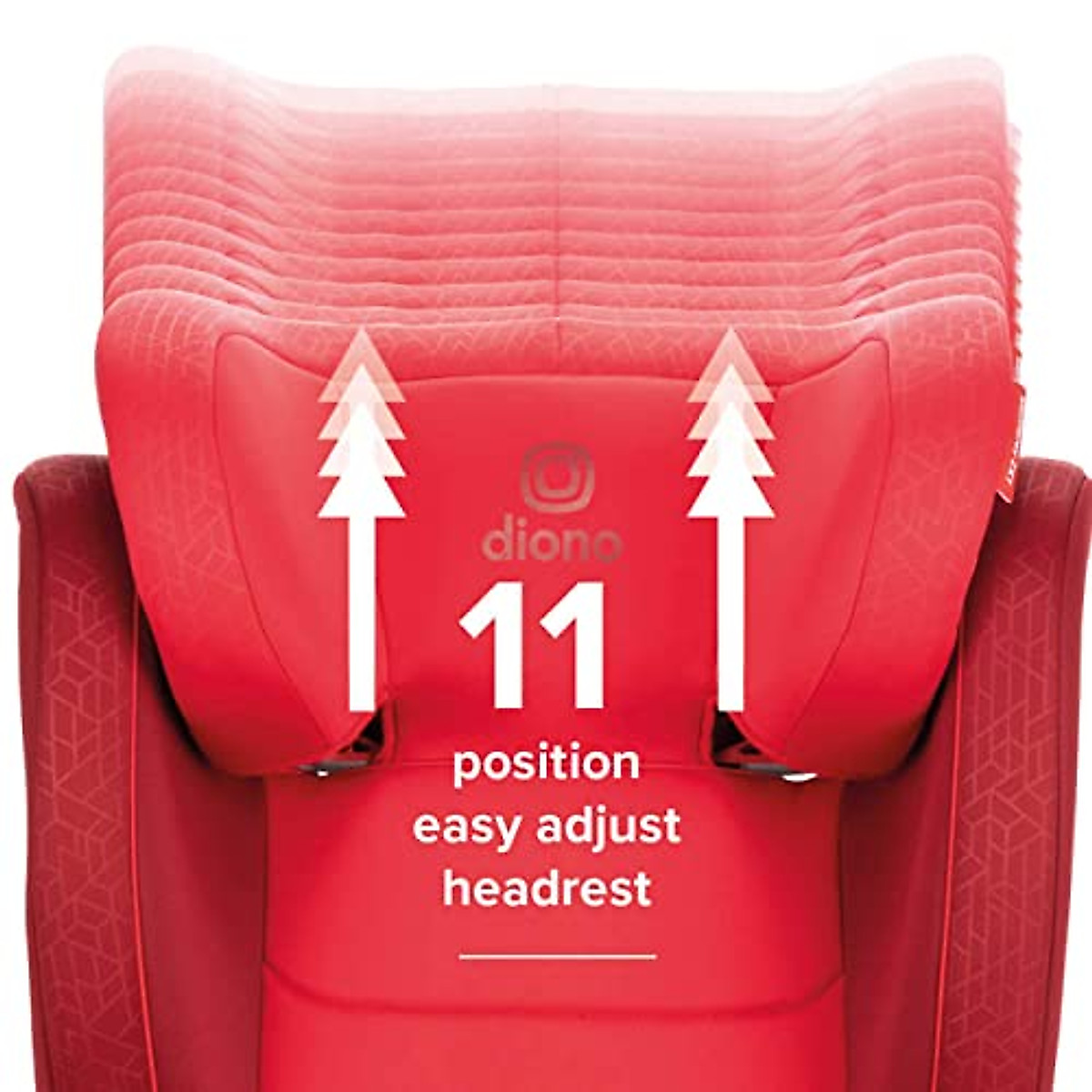 Diono Monterey 2XT Latch 2 in 1 High Back Booster Car Seat with Expandable Height & Width, Side Impact Protection, 8 Years 1 Booster, Red