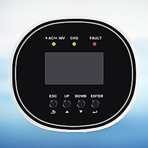 Soniker 24V Split Phase Solar Inverter Growatt 80A MPPT Solar Charge Controller, 3000W 120V/240V Multifunctional Solar Inverter Machine, Pure Sine Wave Inverter(5-7 Days Delivery)