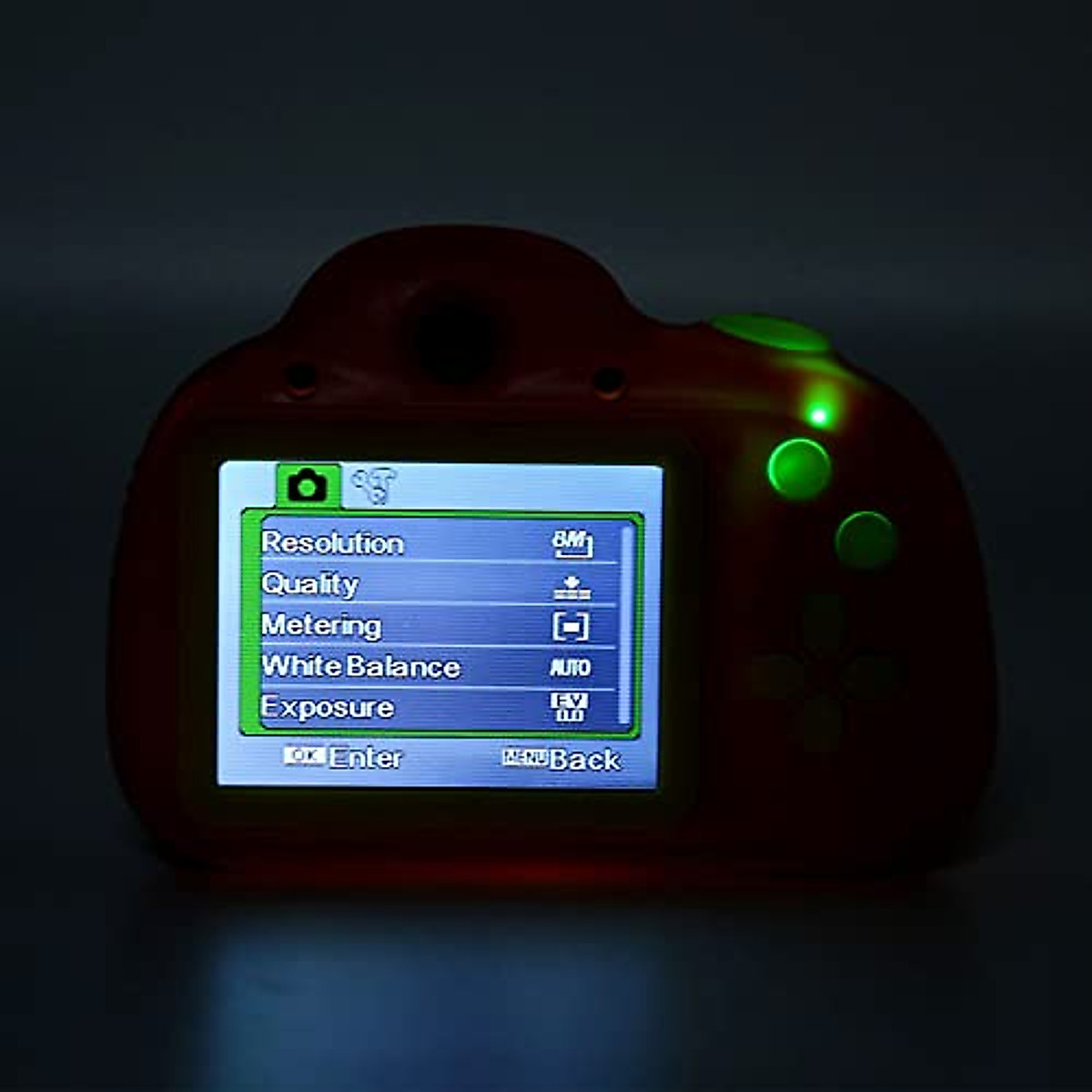 Sanpyl Kids Digital Camera, 2.4 Inch 1080P 1020mAh Rechargeable Video Cameras Toy with 32GB Storage Card, Christmas Birthday Gifts for 3 to 12 Year Old Boy Girl (Blue)