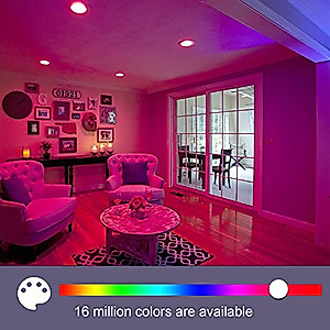 Minoston Smart Light Bulb, Alexa WiFi LED Light Bulb, A19 RGBCW Color Changing, 2700K-6500K Multi-White Dimmable, Works with Alexa and Google Assistant, 2.4GHz, 800LM, 9W, E26, No Hub Required(MB10TW)