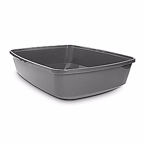 So Phresh Charcoal Open Cat Litter Box, 19.25" L X 13" X 5" H