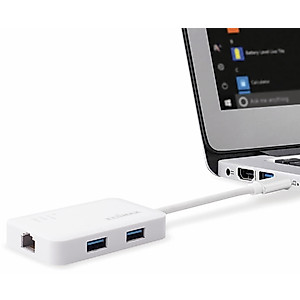 EDiMAX USB-C to 3-Port USB 3.0 Gigabit Ethernet Hub