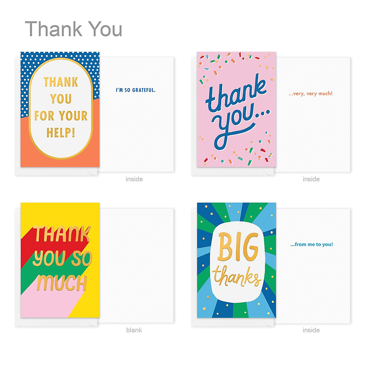 American Greetings Deluxe Boxed Thank You Card Assortment (15-Count)