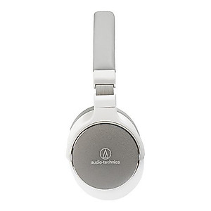 Audio-Technica ATH-SR5BTWH Bluetooth Wireless On-Ear High-Resolution Audio Headphones, White (Renewed)