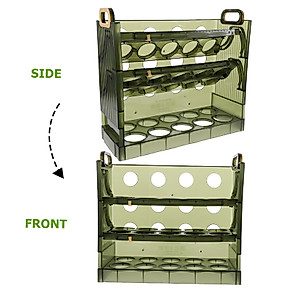 Garneck Storage Container Multi Grid Holder for Fridge Sturdy and Reusable Box
