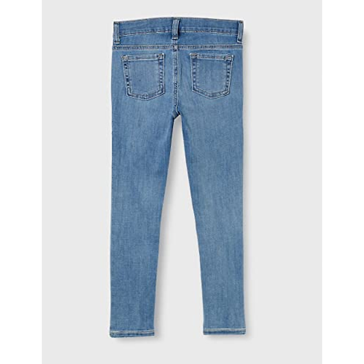 Amazon Essentials Girls' Skinny Fit Stretch Jeans, Washed Blue, 10