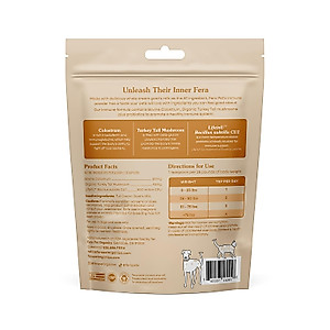 Fera Pet Organics Immune Goat Milk Cat & Dog Food Topper – Vet Created - Pet Allergy & Immunity Aid – Probiotic - Colostrum & Turkey Tail Mushroom-60 Servings