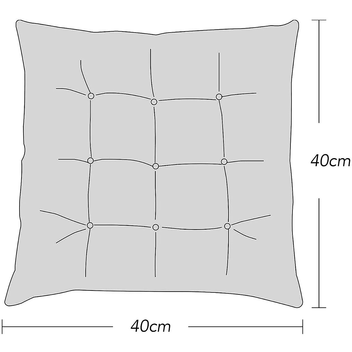 Chair Cushions for Dining Chairs Set of 4 - Thin Office Chair Cushion, Chair Pads for Dining Chairs, Dining Room Chair Cushions, Kitchen Chair Cushions Set of 4 (Khaki, 4), 15x15 Inches