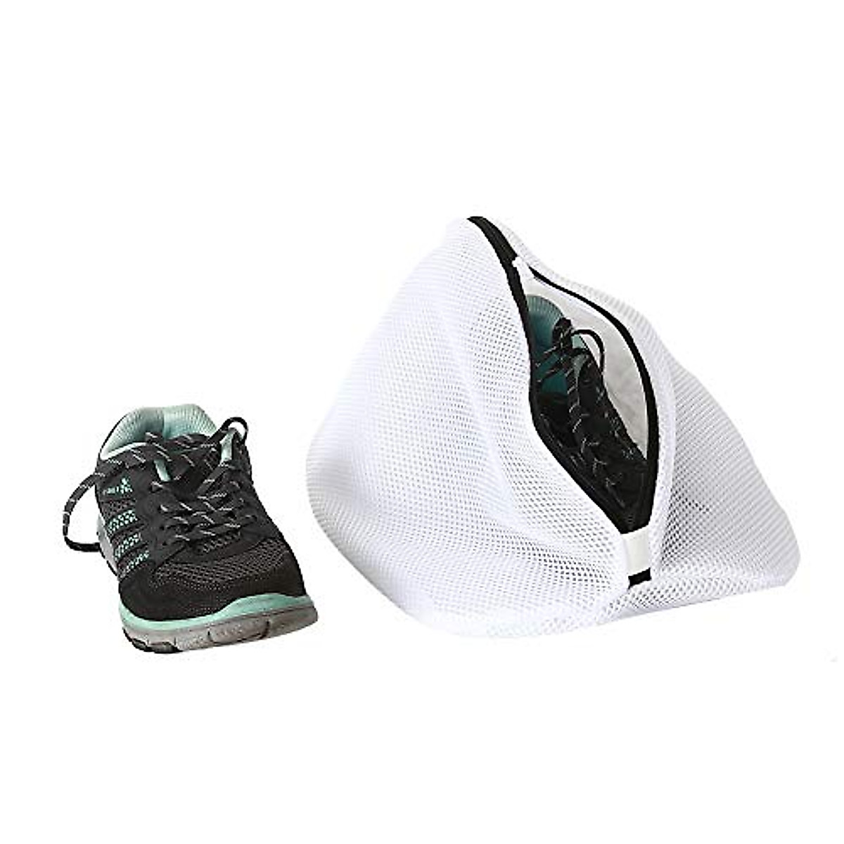 Vivifying Shoe Washing Bag, Set of 3 Mesh Shoe Laundry Bags with Zip Closure for Sneakers, Running Shoes, Socks, Bras