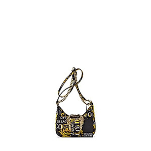 Versace Jeans Couture women Logo couture hobo bags black - gold