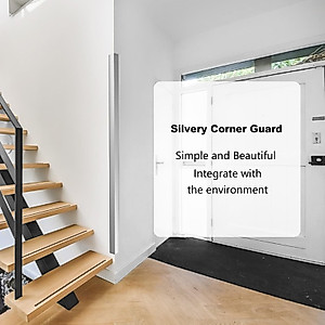 Aluminium Alloy Metal Corner Guards 12Pcs Wall Corner Protector 2" x 2" x 48" Wall Corner Protection Decoration Pack of 12 Corner Guards 20 Ga/1 mm Thickness