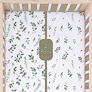 Crib Sheets Set - Premium Soft Cotton Fitted Baby Crib Sheet- 2 Pack- Crib Bed Mattress & Toddler Bed Sheet by Max&So
