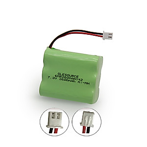 GLESOURCE 7.2V Battery Compatible for 2gig BATT1X BATT2X BATT1 GC2 2GIG-CNTRL2 2GIG-CP2 GCKIT311 Go Control Panel Security System Alarm 6MR2600AAY4Z 10-000009-001 2600mAh