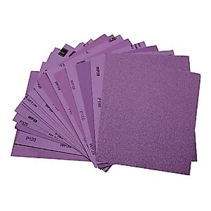 Sunxeke 24 Pcs Wet Dry Sandpaper 60/80/120/150/180/240/320/400 Grit Sanding Sheets Assorted kit 9x11inch,Alumina Abrasive Sand Paper for Wood Furniture Polishing,Automotive Sanding,Metal Grinding