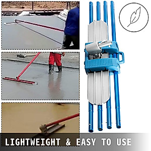 VEVOR Bull Float Magnesium Concrete Float 48 x 8" Round End Concrete Float Tool Cement Tool Bull Concrete Kit Bull Float with 4 Float Handle Bull Float Bracket Concrete Tools Finishing Bull Float