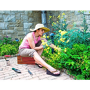 Pro Lift C-5006 Foldable EVA Mat - Anti Fatigue EVA Foam Sheet (6 fold) - Great for Garage, Picnicking, Gardening, Camping and Outdoor Activities, Black/Red