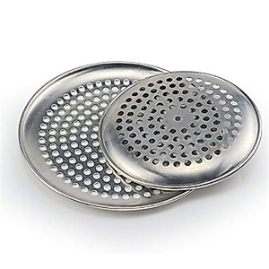 2 pcs Pizza Pans with Holes 10inch 12inch Non-Stick Round Pizza Baking Tray Plate Bakery pizza tools oven outdoor metal Oven Tray Pizza Tray