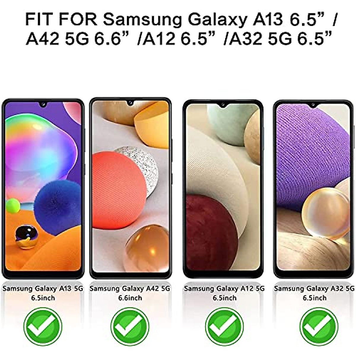 NC [2 Pack] Privacy Screen Protector for Samsung Galaxy A33 /A42 /A32 /A12/A13 5G/A02S/A03S Tempered Glass, Anti-Glare Full Covered,Smooth Touch, No Bubble