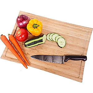 Professional Serrated Chef's Knife 8 Inch Surgical Stainless - Never Needs Sharpening