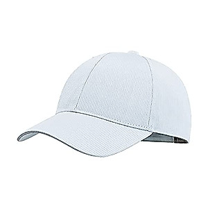 LED Light Up Hat for Men，7 Colors Glow Hat Fiber Optic Rave Luminous Baseball Cap for Women USB Charging White