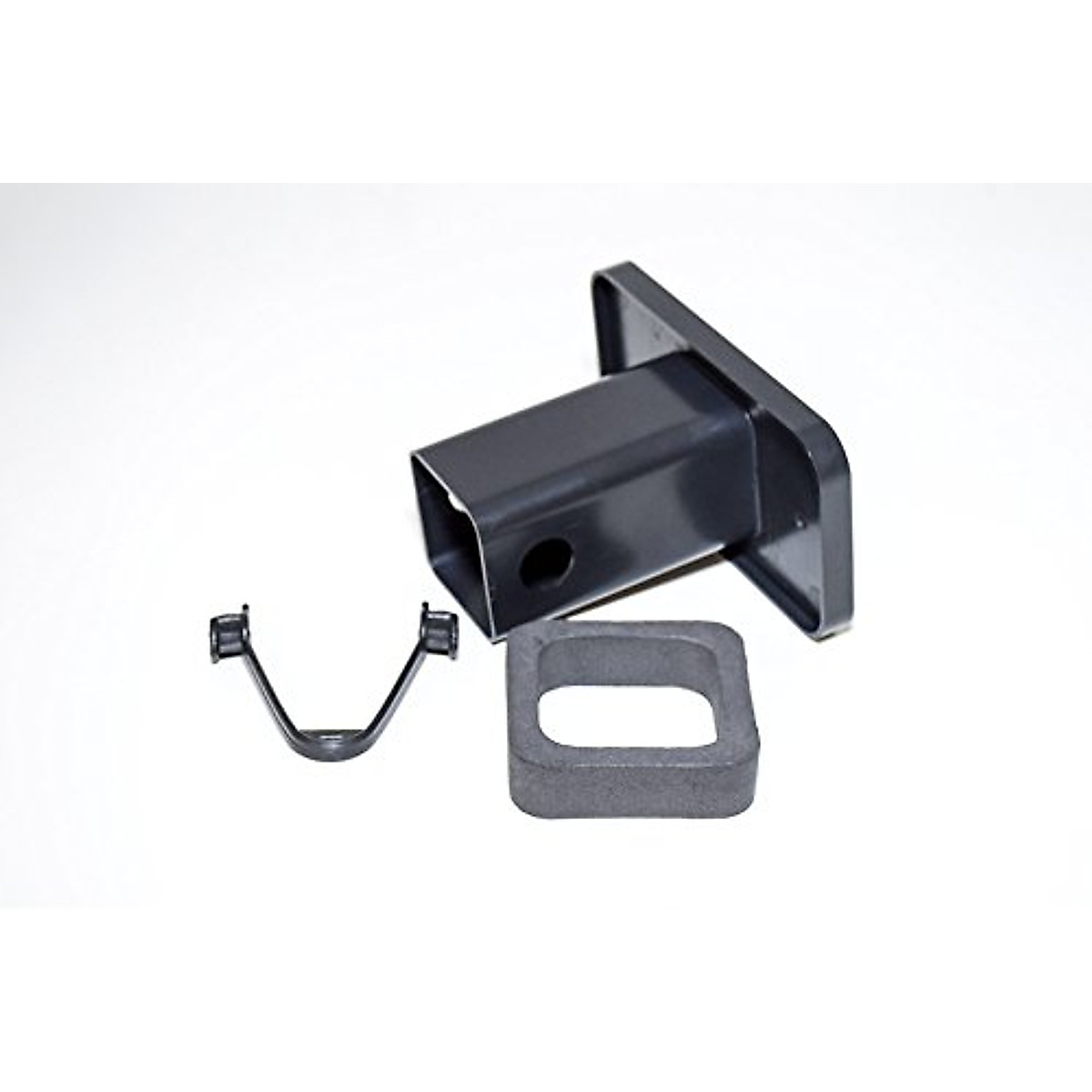 Eurosport Daytona- Compatible with -, Jeep Euro-Hitch Plug- Stainless Steel Insert with Black Jeep Word