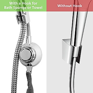 LANPHY Shower Head Holder 360 Degree Adjustable Handheld Shower Head Holder Showerhead Bracket Wall Mount Shower Bracket Traceless Adhesive Waterproof Durable