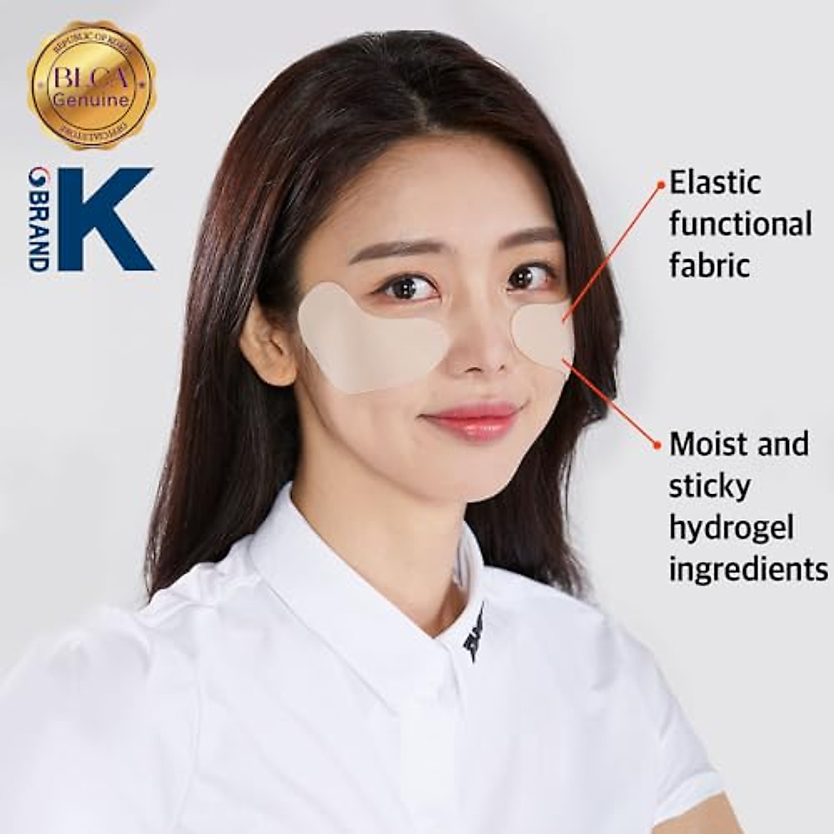 BLOCK&CARE Golf Patches for Sun Protection UV Protection Facial Patches for Outdoor Activities 5Pairs of Sunblock Gel Patches with Skincare Ingredients. (1 PACK, Petit Golf Patch (Medium))