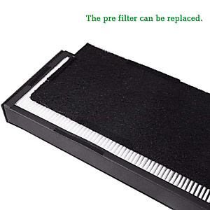 I clean Filter C Replacement Guardian FLT5250PT, Hepa Filter for FLT5000/FLT5111Series Air Purifiers AC5000, AC5000E, AC5350B, AC5300B Series(2 Pcs Hepa Filter C&6 Pcs Carbon Pre Filters