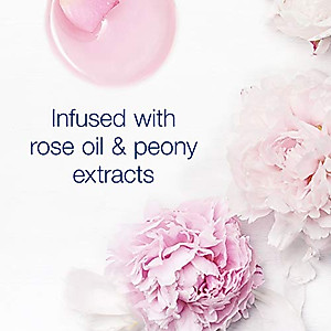 Dove Body Wash 100% Gentle Cleansers, Sulfate Free Peony and Rose Oil Effectively Washes Away Bacteria While Nourishing Your Skin, 22 Fl Oz (Pack of 4)