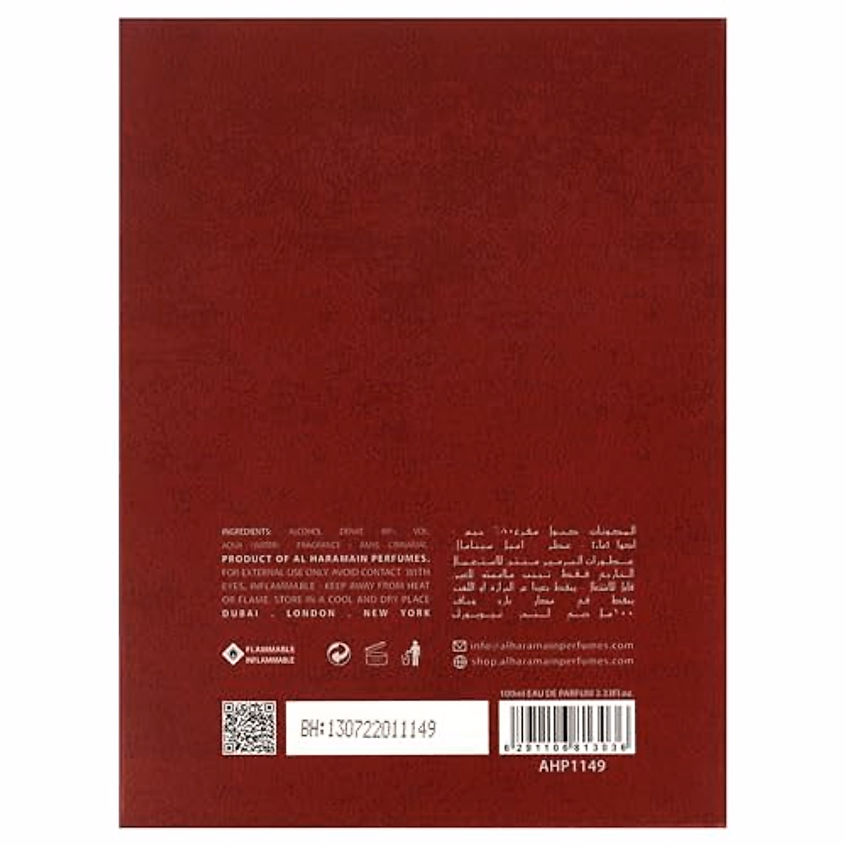 Al Haramain Amber Oud Ruby Edition - Arabian Perfume for Women and Men - Unisex Amber Perfume - Long Lasting Perfume for Men and Women - 3.4 oz