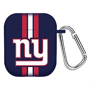 GAME TIME New York Giants HD Case Cover Compatible with Apple AirPods Gen 1&2 (Stripes)