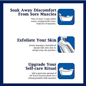 Dr Teal's Melatonin Gift Set for Better Sleep - Epsom Salt Soak, Bath, Body Wash, Body Oil & Lotion - At Home Spa Kit