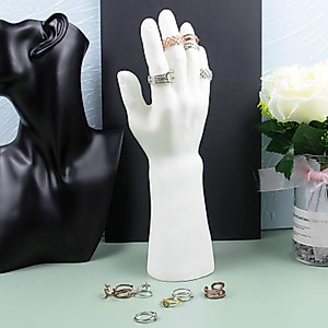 AUEAR, Male Mannequin Hand Display Jewelry Bracelet Necklace Ring Watch Glove Stand Holder White