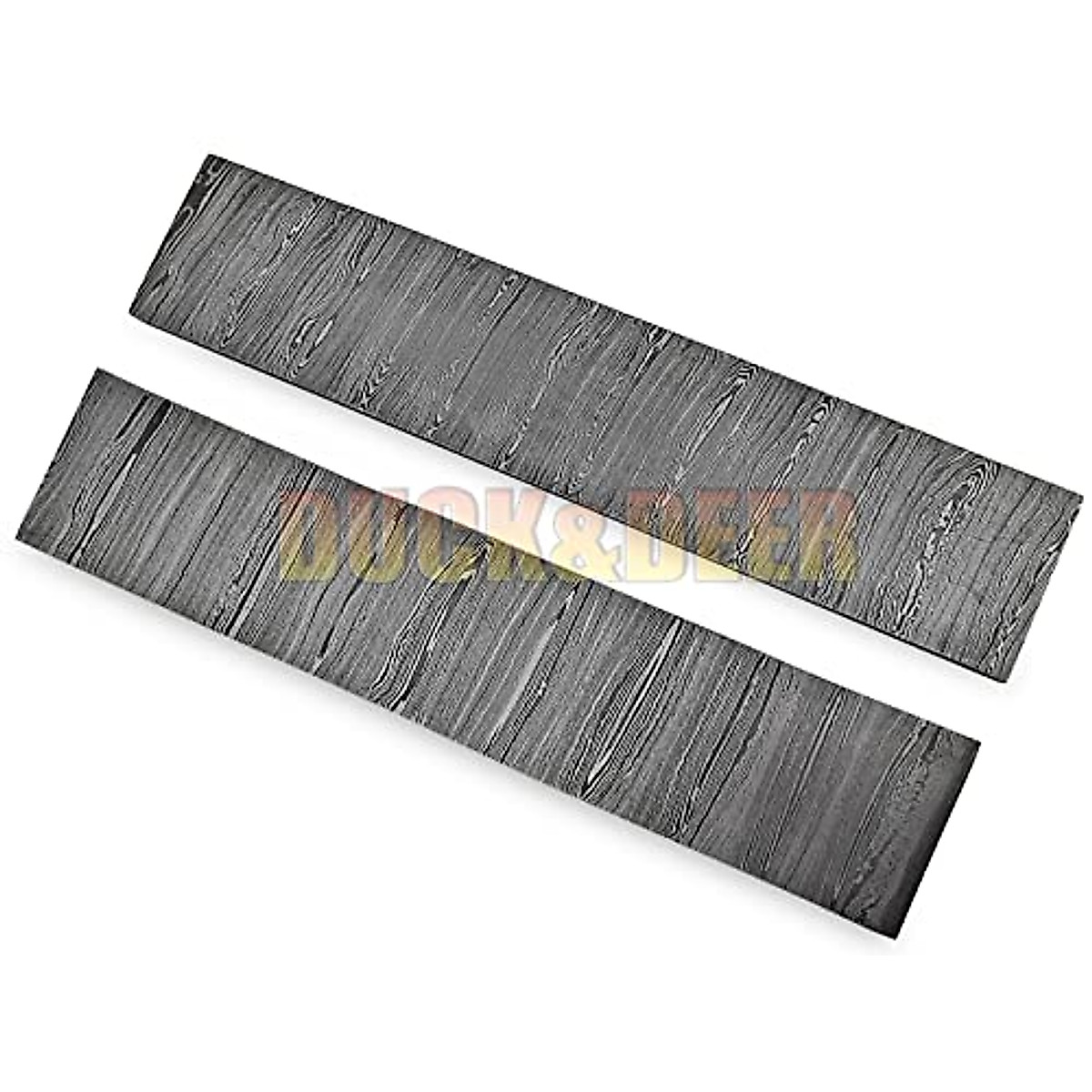 10" long Pair Of Handmade Damascus Steel Billet Bar with 2" width for knife making supplies