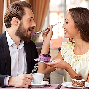 2 Pcs I Love You Engraved Spoon and Fork Set Valentine's Gifts for Boyfriend Girlfriend Couples I Love You Funny Fork Stainless Steel I Cerealsly Love You Cereal Spoon in Gift Box